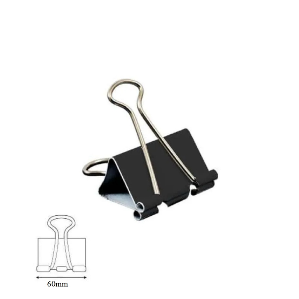 Large Binder Clip / Jumbo Binder Clip / Large Black Clip (60mm) No.280 ...