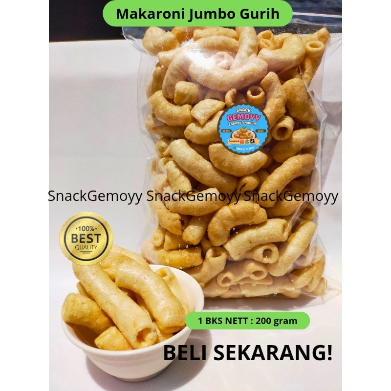 Gemoyy Snack - 1 BAL OF JUMBO SALTED MACARONI 1 kg | Shopee Singapore