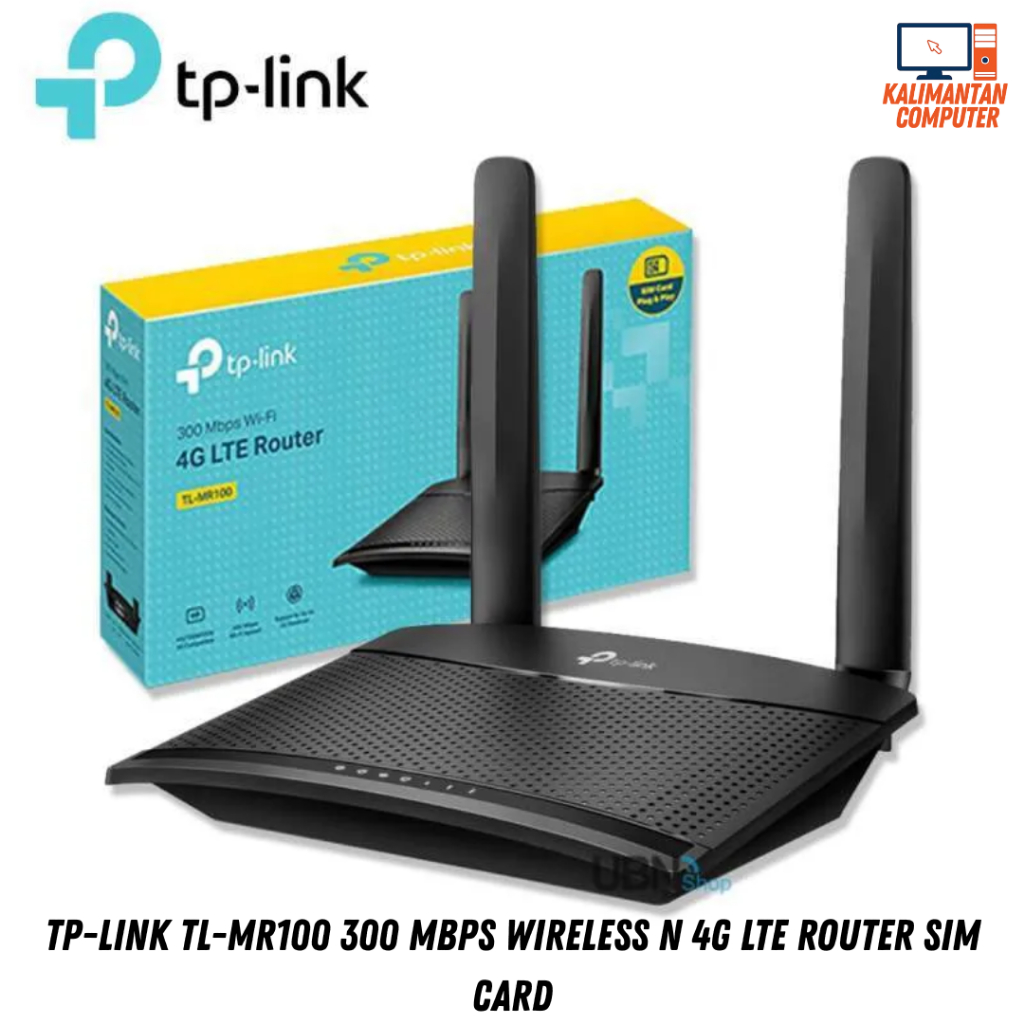 Tp-Link TL-MR100 300 Mbps Wireless N 4G LTE Router SIM CARD | Shopee ...