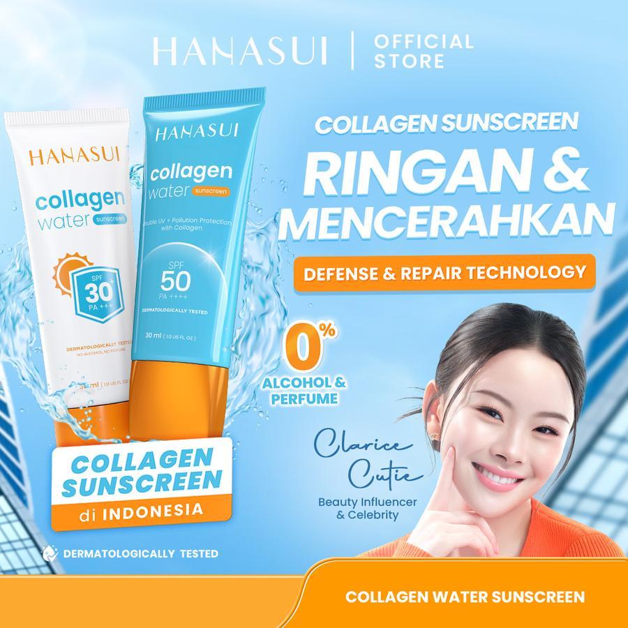 Hanasui Collagen Water Sunscreen SPF 50 PA ++++ (30ml) | Shopee Singapore