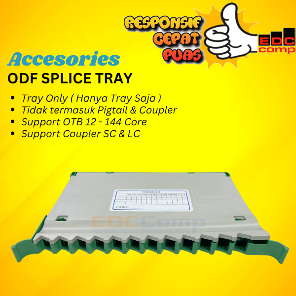 Fiber Optic ODF/OTB Sprlice Tray Without Adapter/Pigtail [Tray Only ...