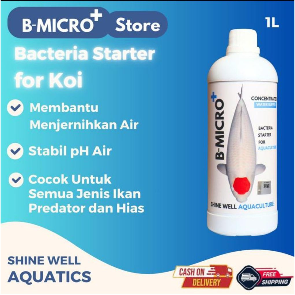 BICIRO+ Shine Well Aquaculture | 1L | Aquaculture Starter Bacteria, Purifying original Koi Fish ...