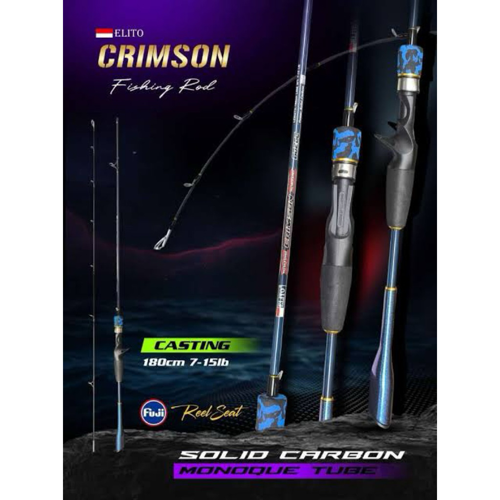 BC Elito Crimson Pro Gala Series 602BC Fishing Rod | Shopee Singapore