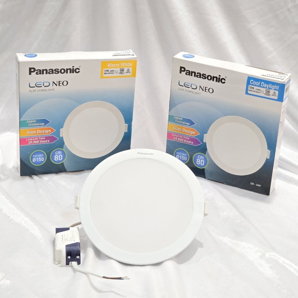 PANASONIC LED CEILING DOWNLIGHT ROUND PANEL NEO INBOW IB 6W 9W 12W 15W ...