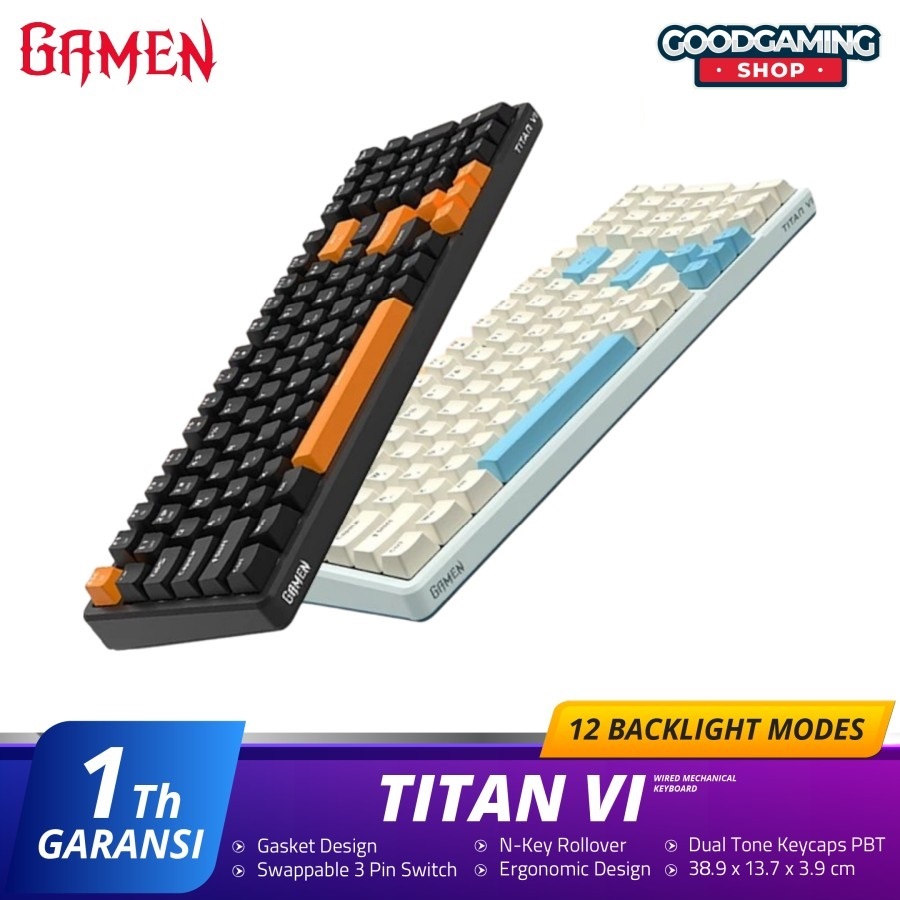 Gamen Titan VI / Titan 6 Keyboard Gaming Mechanical 99 Keys Wired ...