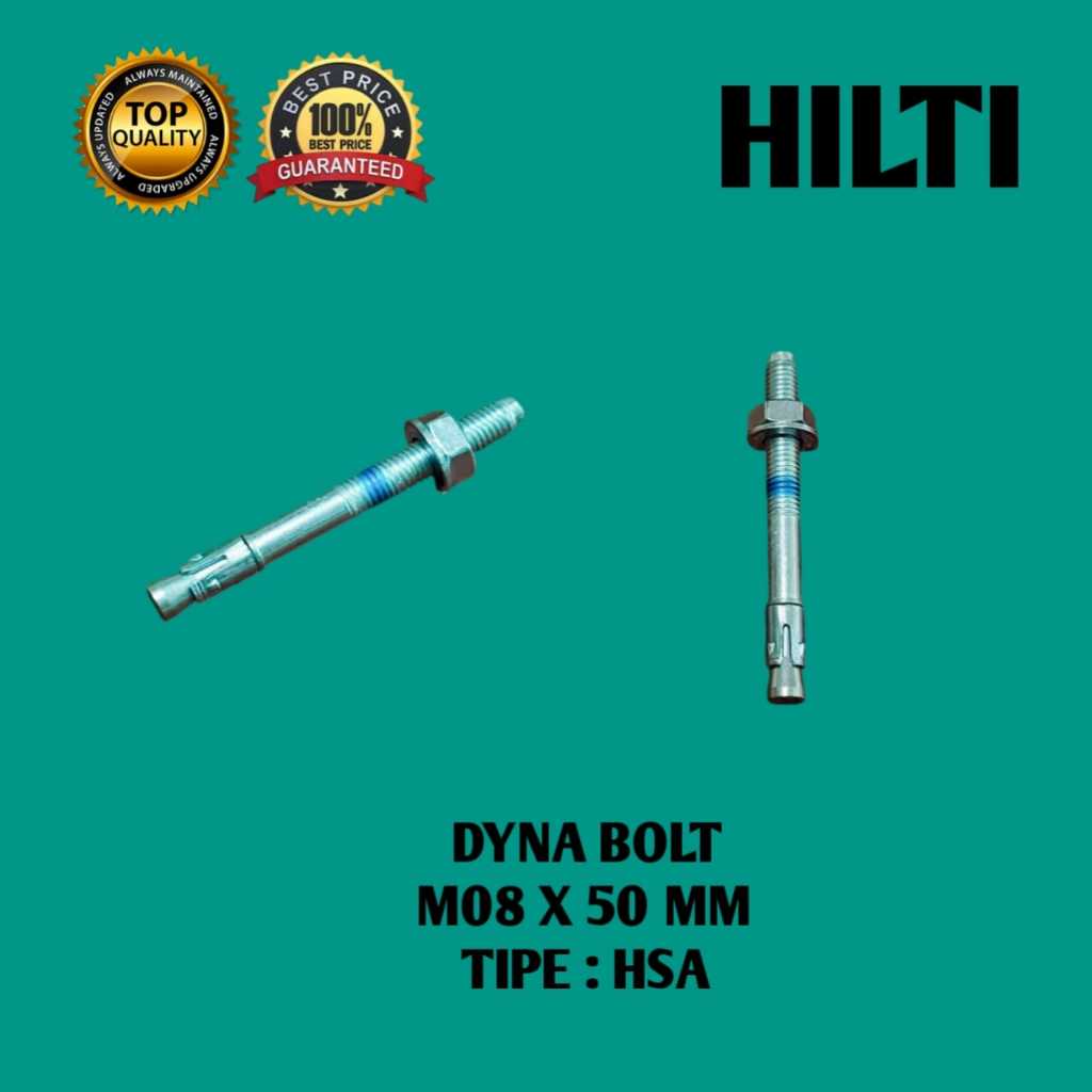 HILTI Dynabolt Screws Concrete Bolts Retail Bracket M08 Dinabolt ...