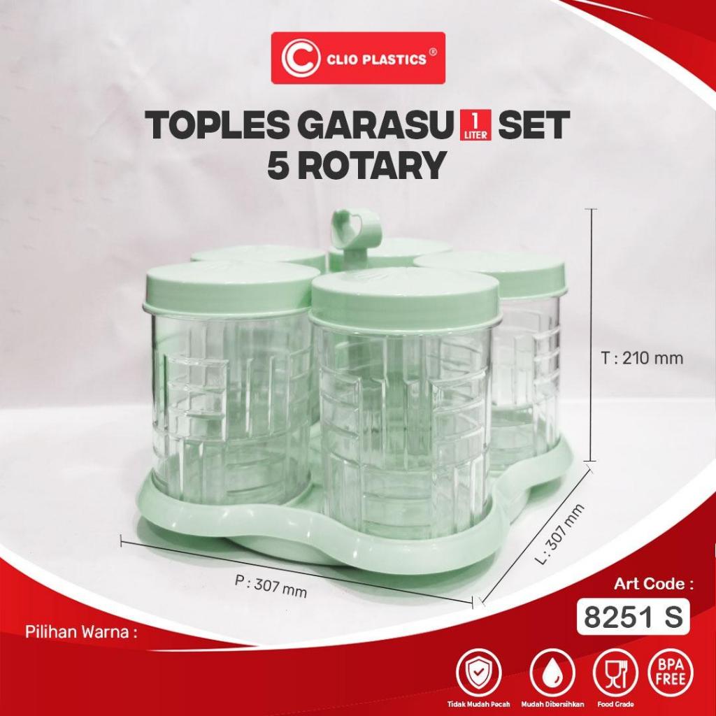 Nastar Jar Twist Tray Set / Garasu Cake Jar Set ROTARY Clio | Shopee ...