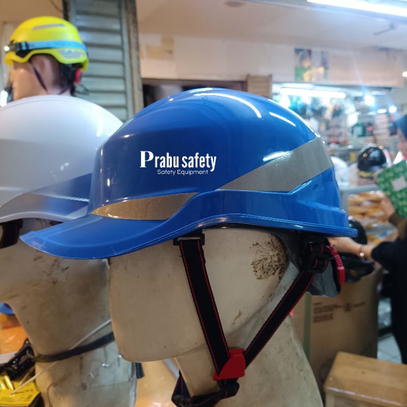 Msa Base Ball Polypropylene Safety Helmet Blue - Work Safety Safety ...