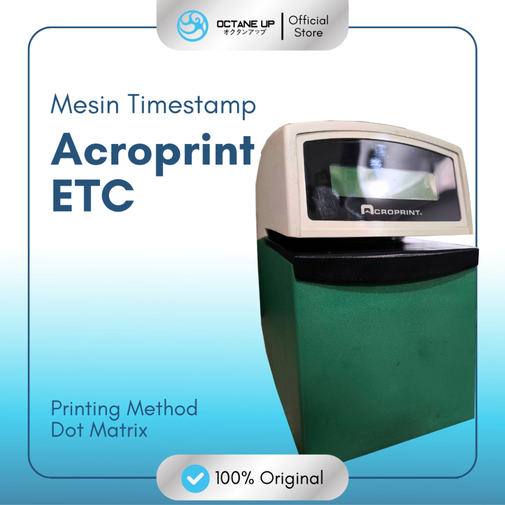 MESIN Timestamp Acroprint Etc Premium Octane Up Machine | Shopee Singapore
