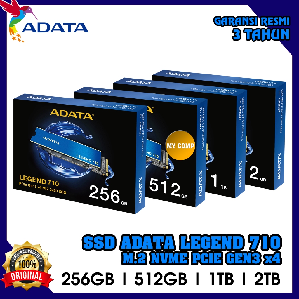Ssd Adata Legend 710 256GB 512GB 1TB M.2 M2 NVME GEN3 x4 | Shopee Singapore