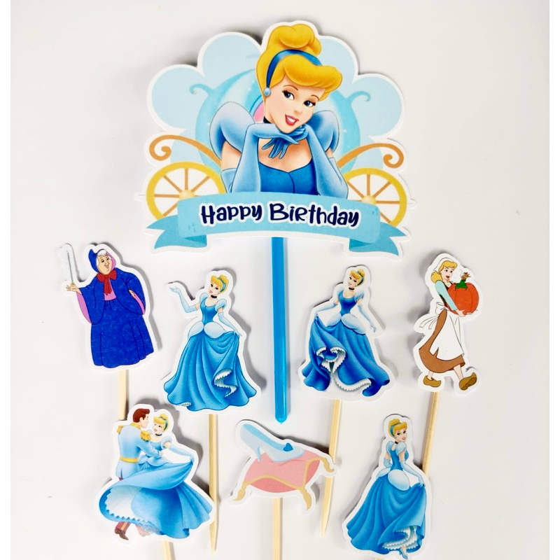 Cinderella TOPPER (LA-001) / CINDERELLA CAKE TOPPER / CINDERELLA CAKE ...