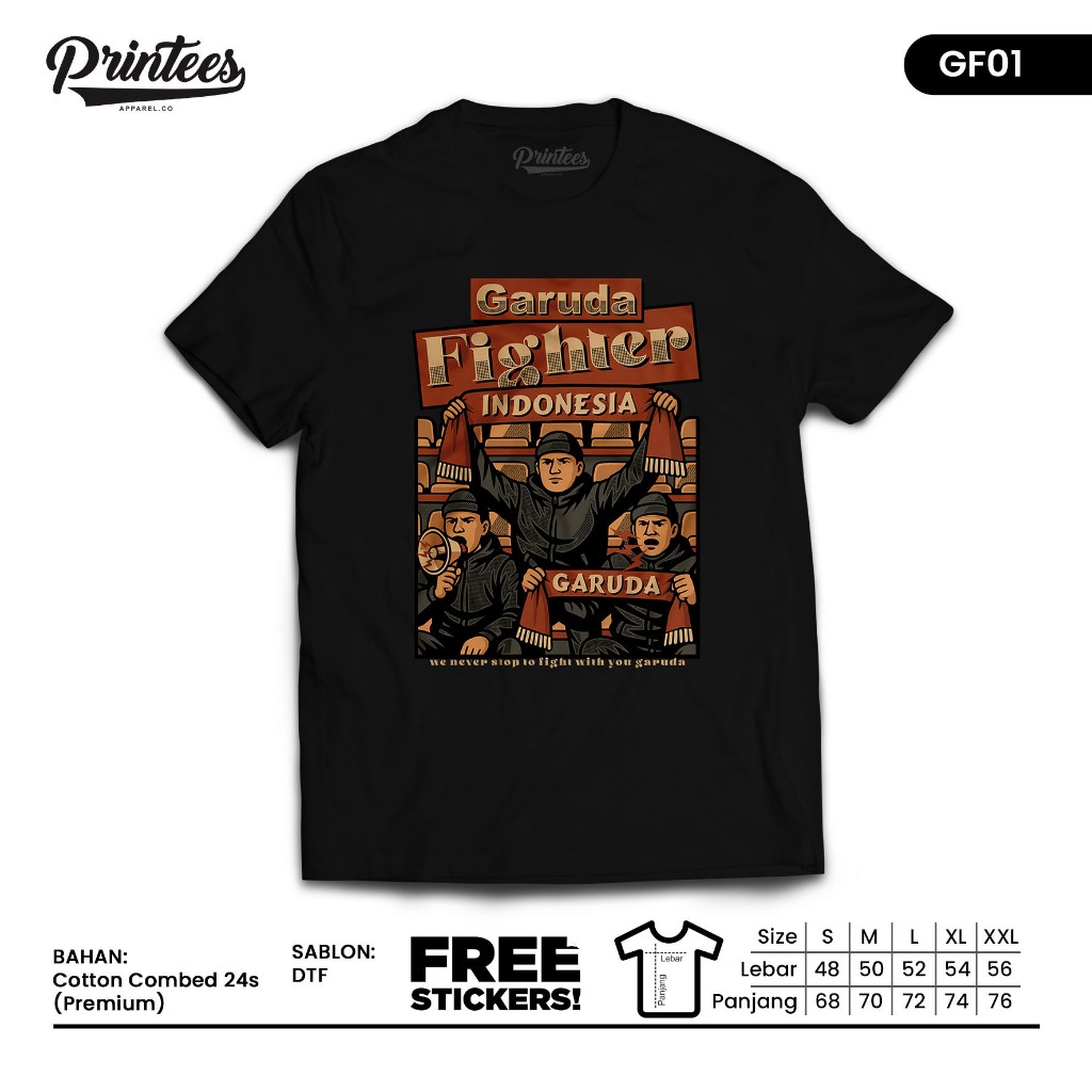 Garuda Ultras Garuda Indonesian National Team Fans T-shirt | Shopee ...