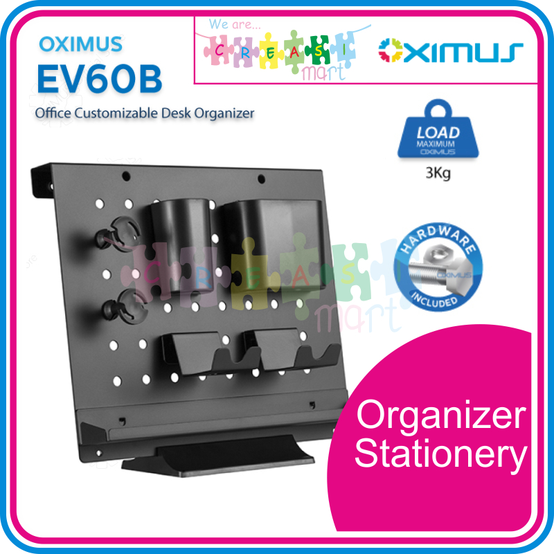 Oximus EV60 Custom Stationery Desk Organizer Metal Material / Pegboard ...