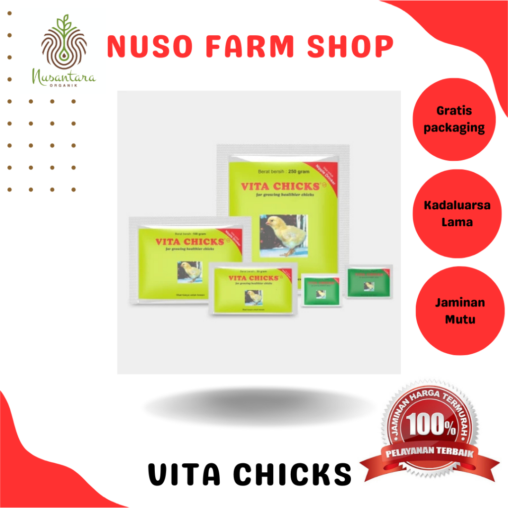 VITA CHICKS 5 GR 1 DUS (CONTENTS 40 PCS) - Medion Vitamin Growth of ...