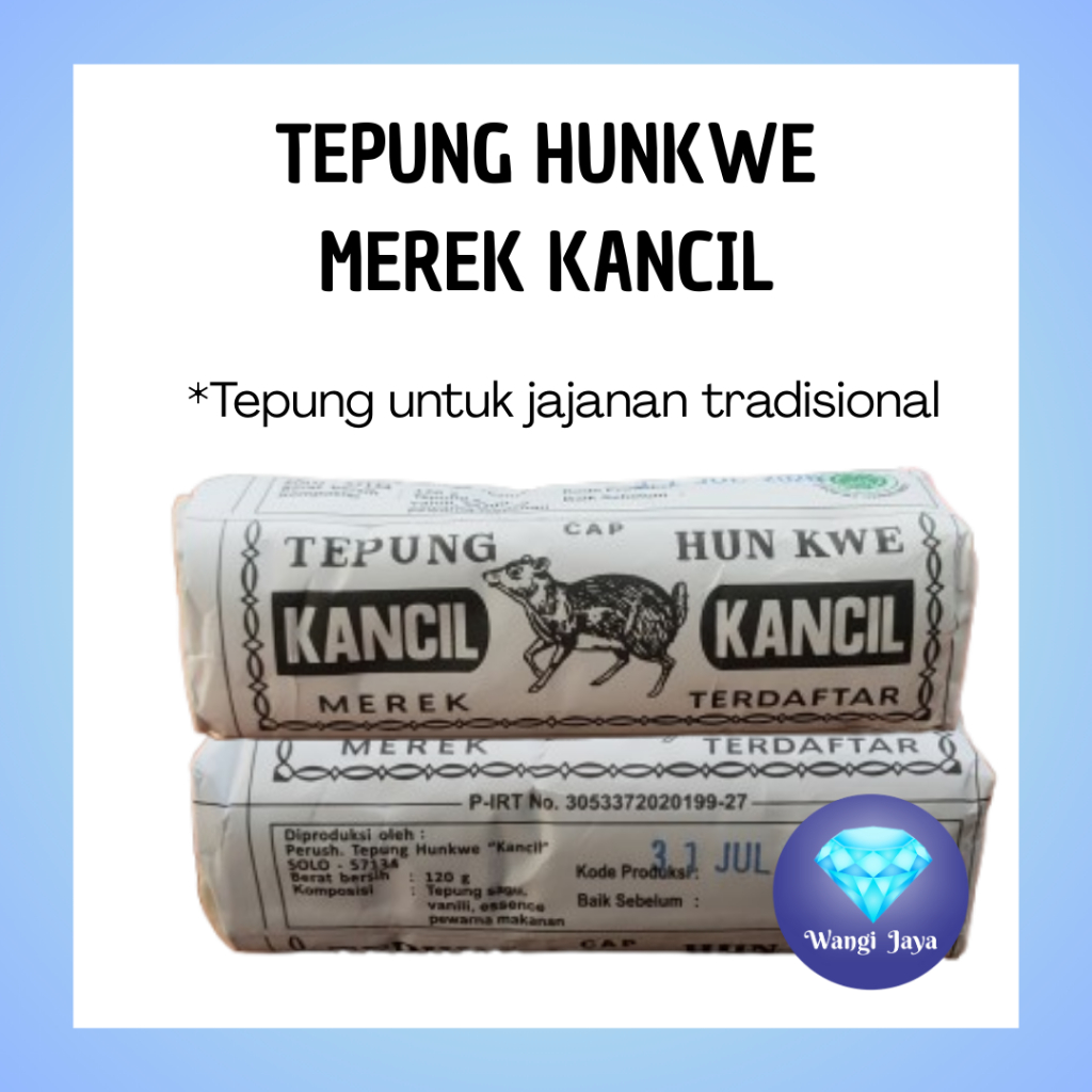 HUNKWE FLOUR Kancil 120 Grams (TEPUNG ES CORK) | Shopee Singapore