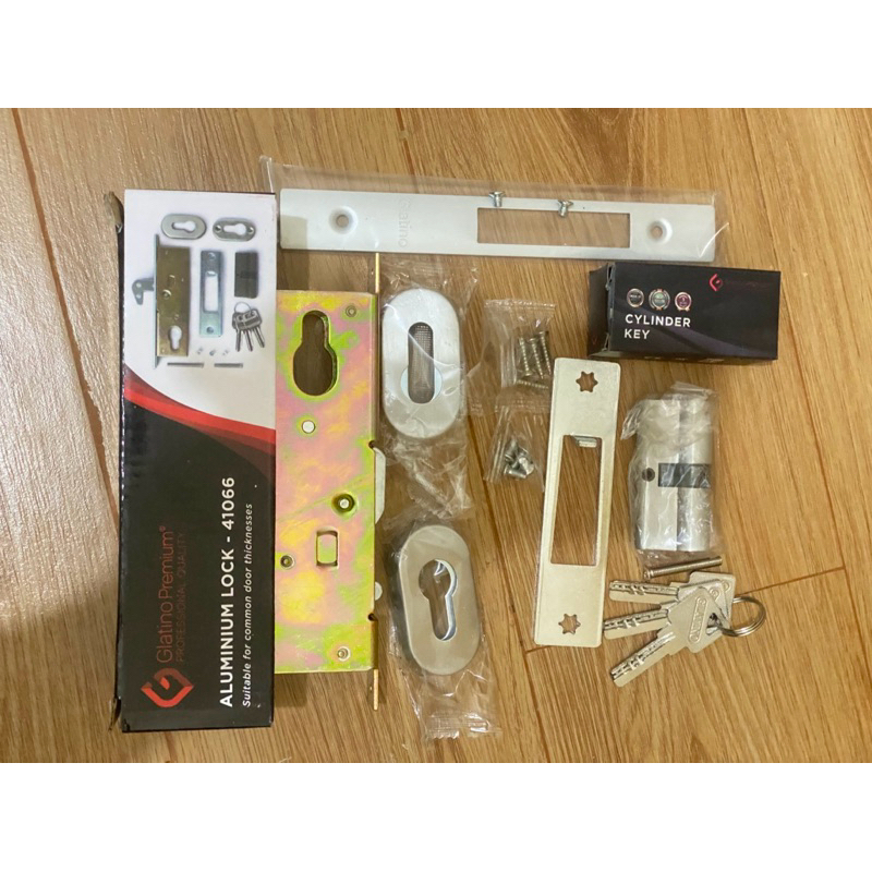 Glatino Complete Large Latch Lock 41066/Large Sliding Door Lock/Push ...