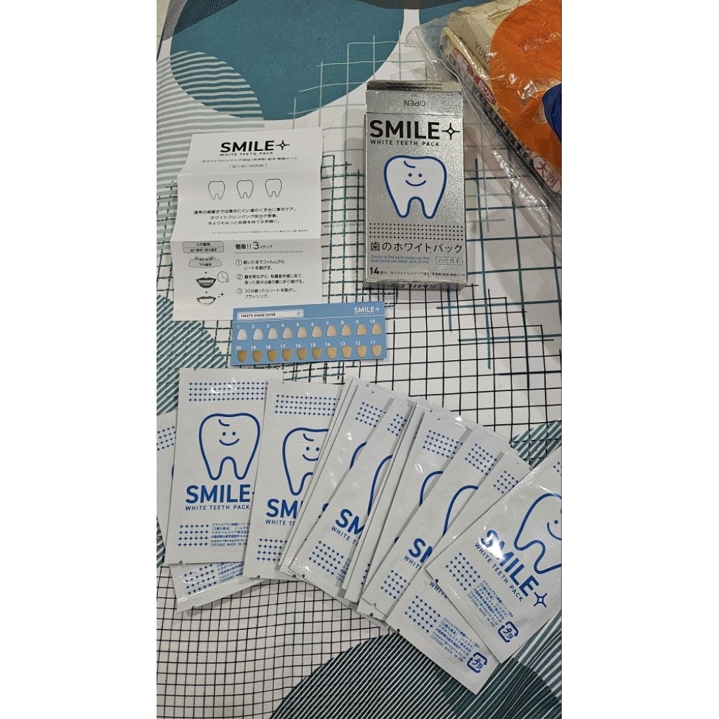 Smile White Teeth Pack original from Japan, unit per piece | Shopee ...