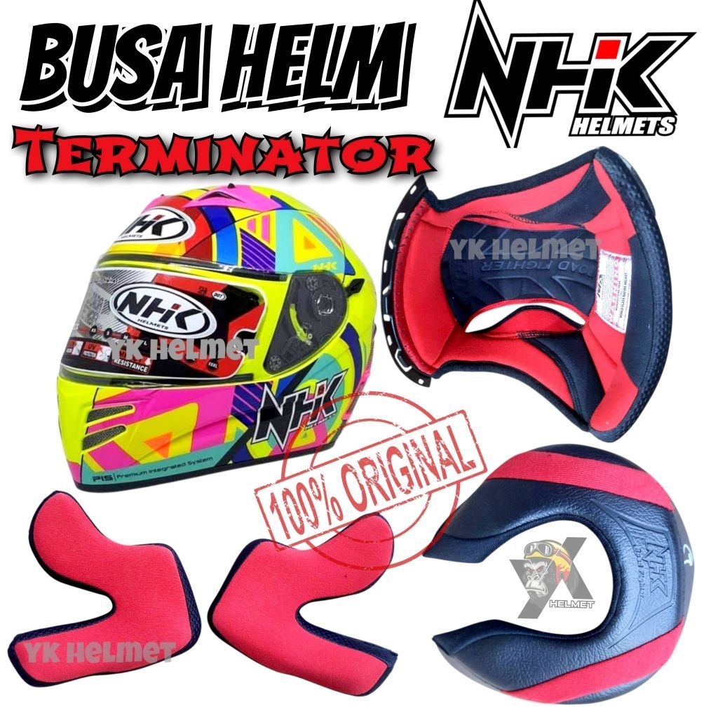 Original nhk TERMINATOR HELMET FOAM FULL SET Cheek nhk foam | Shopee ...