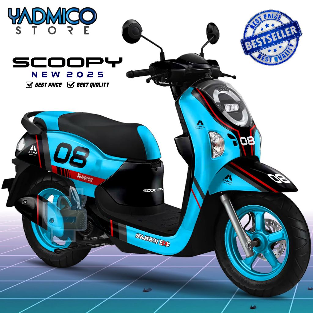 2025 Full Body Scoopy Decal / Latest 2025 Scoopy Motorcycle Sticker ...