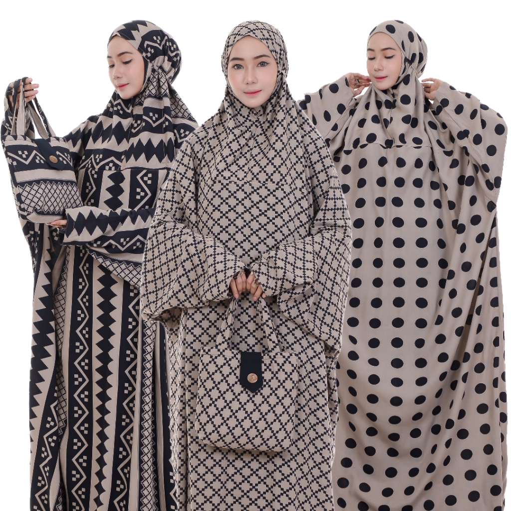 Nurhd Mukena Hadramaut Canal Syari Milo 2 | Shopee Singapore