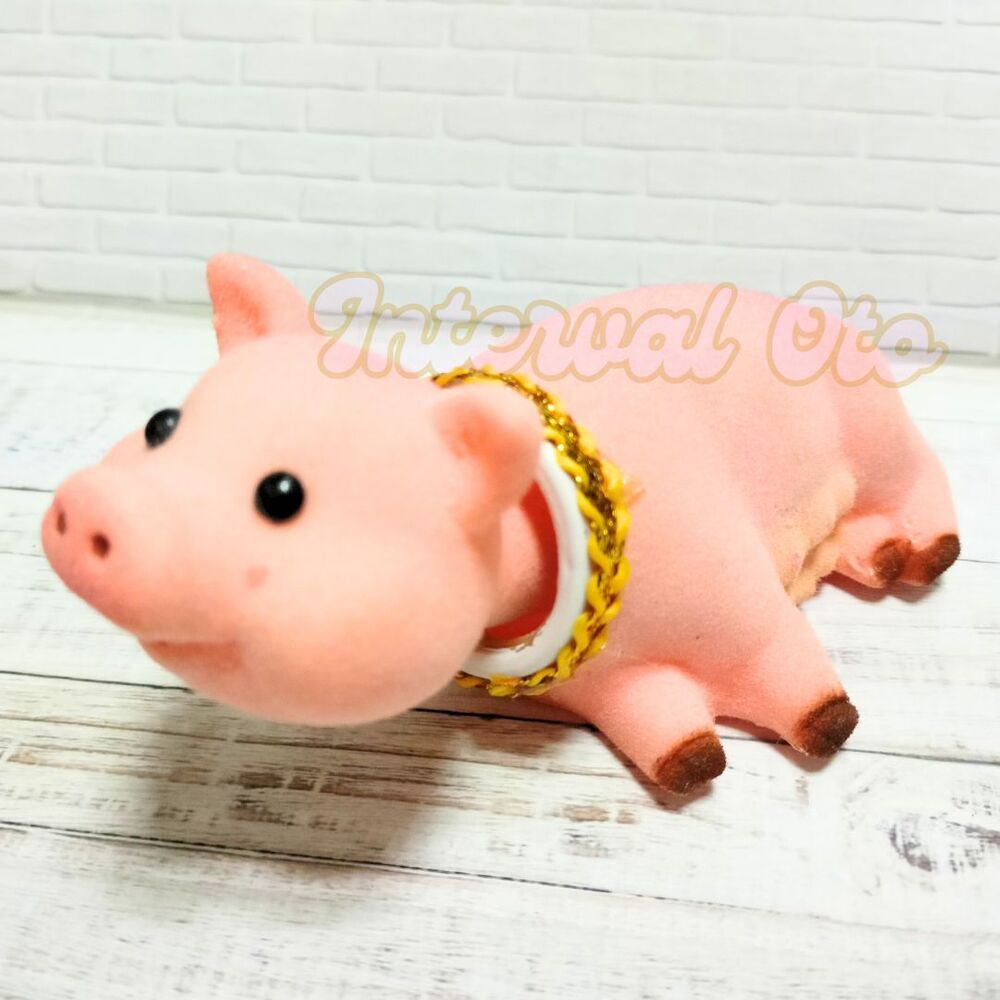 Rocking Pig Doll Car Dashboard Display Pink Pig Doll | Shopee Singapore