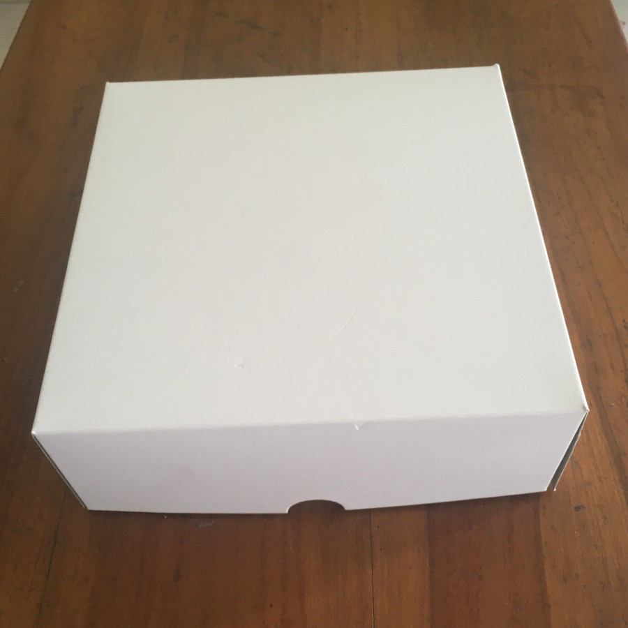 PUTIH [100 Sheets] White rice box with FULLY lid 20x20 / grammatical ...