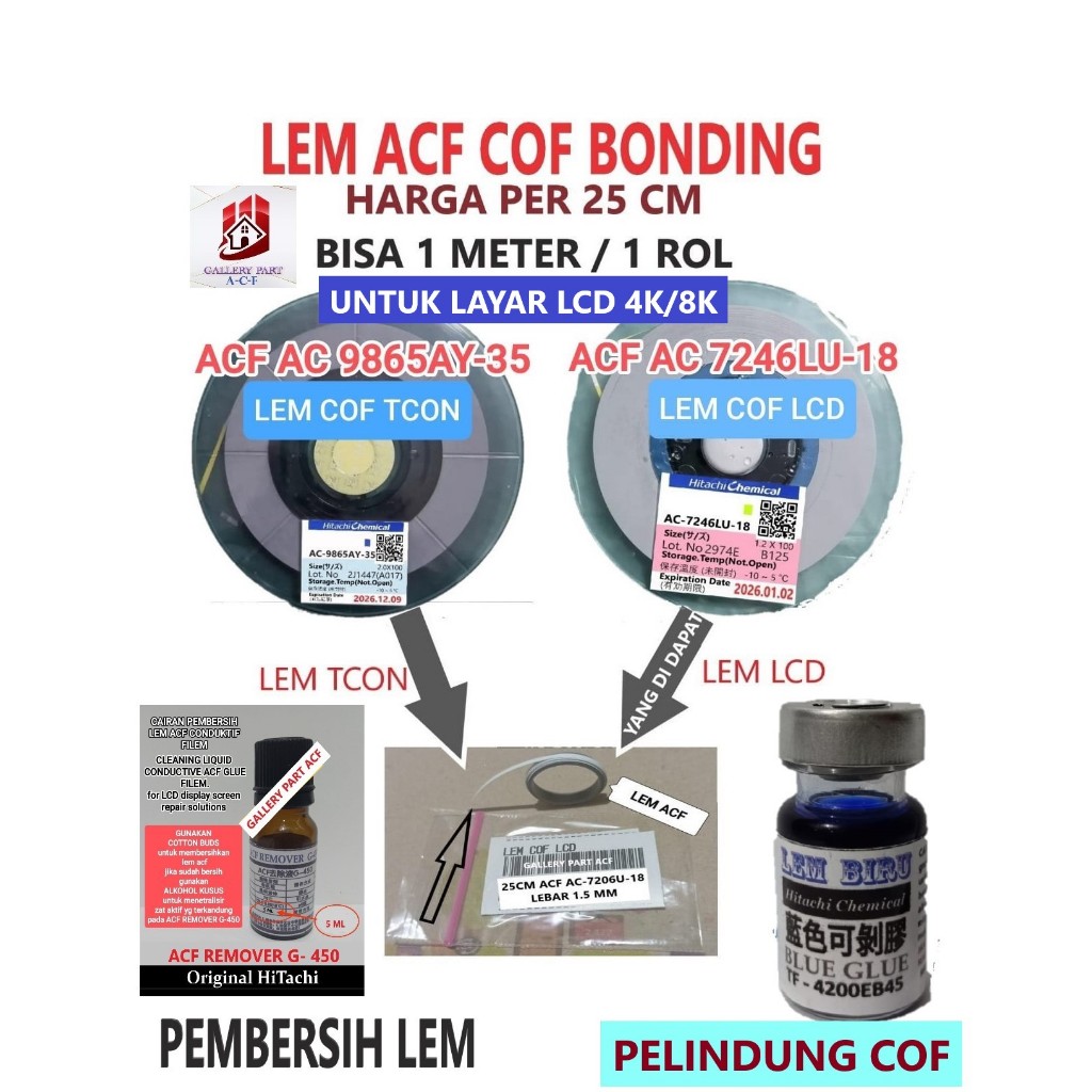 Ic cof LCD glue - TV - monitor - led TV - LCD TV - Adhesive glue - acf ...