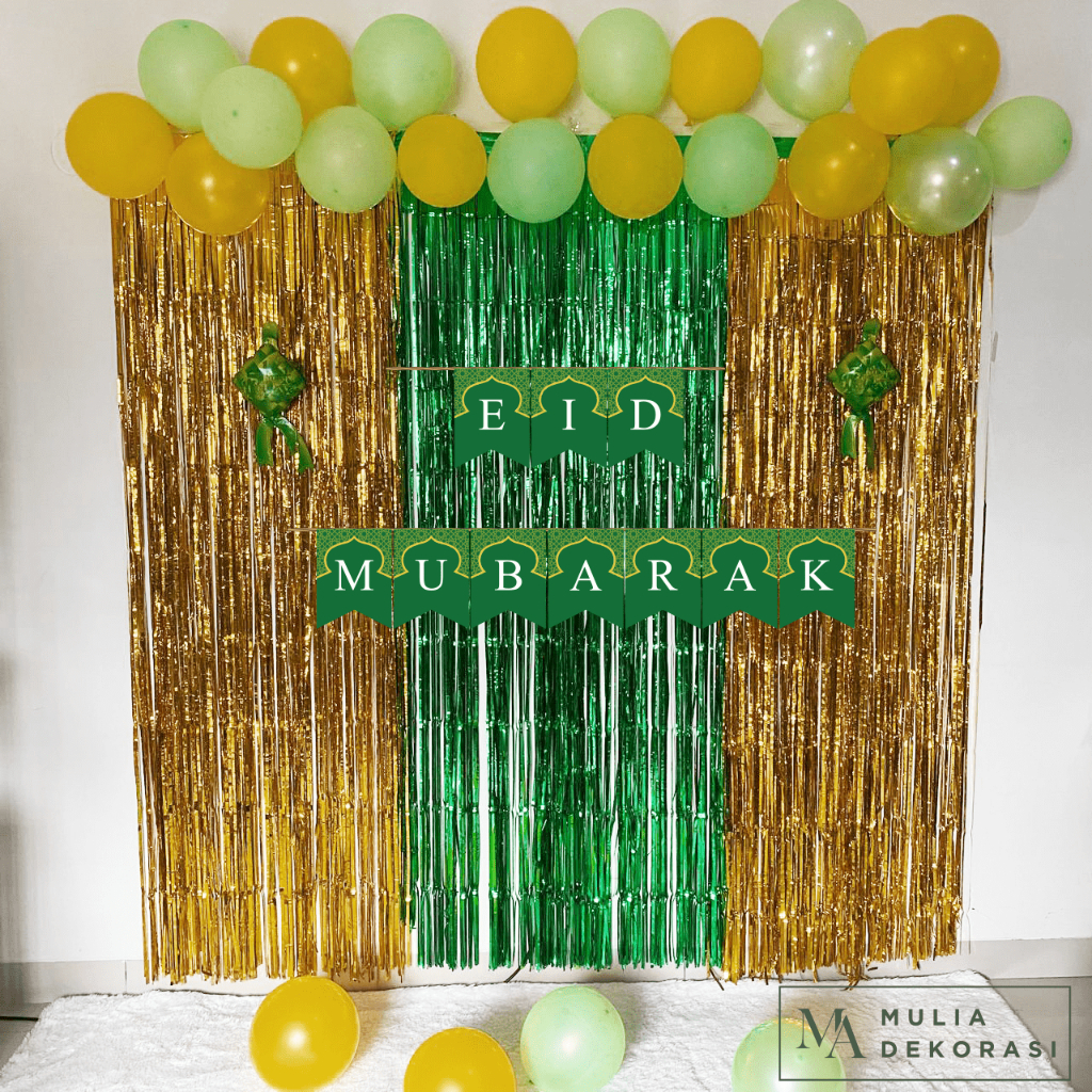 Ramadhan Decoration Package Foil Curtain Set Eid Al-Fitr Theme Eid ...