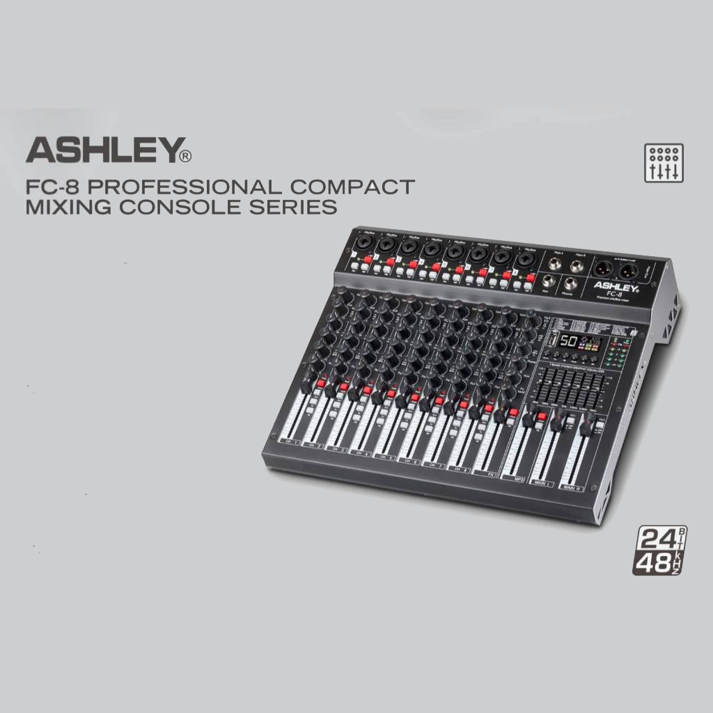 Mixer ASHLEY AUDIO FC 8 FC8 8 CHANNEL ORIGINAL | Shopee Singapore