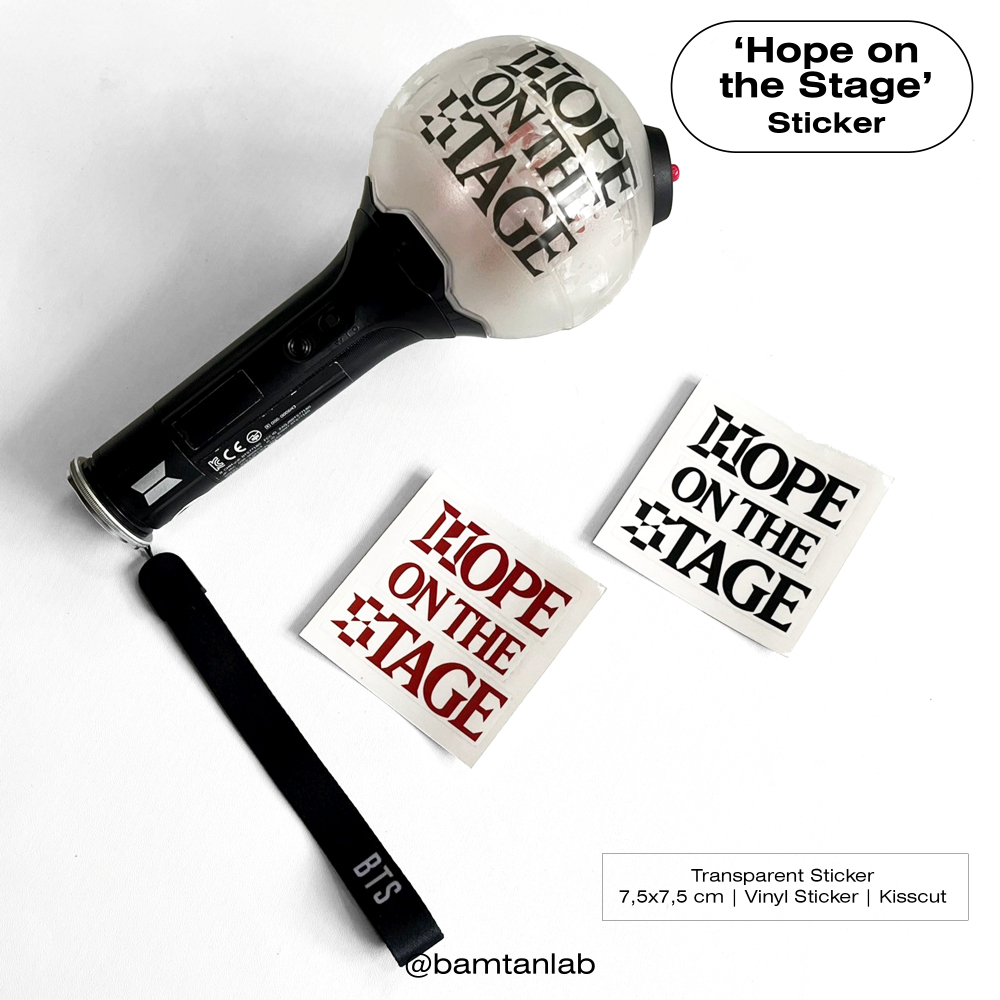 'Hope on the Stage' Kisscut Sticker Set Transparent | BTS j-hope ...