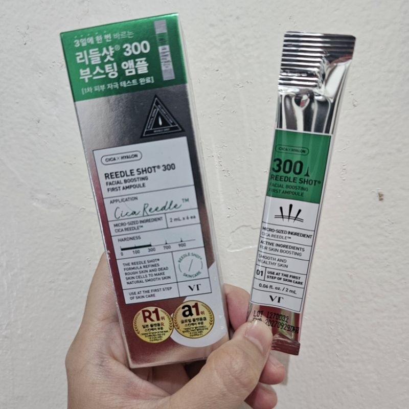 Reedle Shot 300 Cica x Hyalon Cica Reedle Facial Boosting First Ampoule ...