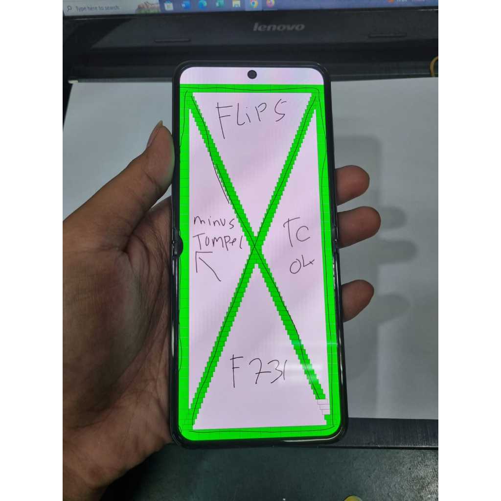 Lcd SAMSUNG GALAXY Z FLIP 5 - F731 ORIGINAL SECON COPOTAN 2ND - MINUS | Shopee Singapore