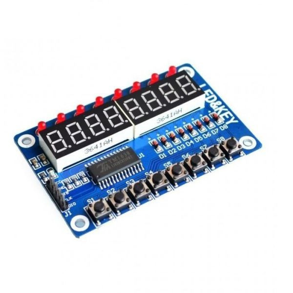 Tm1638 Trainer Module I/O Input Output 8 Digits 7 Segments LED Key for ...