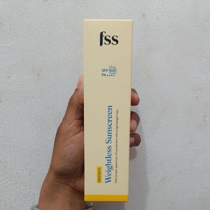[Mustsa] Fss For Skin's Sake Weightless Sunscreen SPF 50 PA++++ 50ml ...