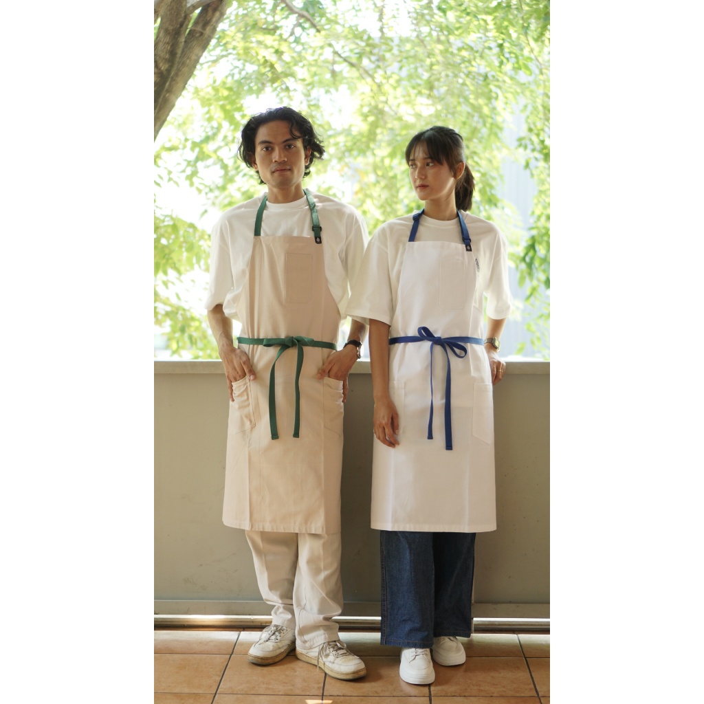 Two-Tone Apron / Chef Apron / Kitchen Apron / Aksara Apron / Kitchen ...