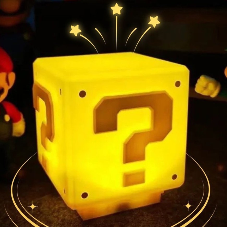 Super Mario Question Mark LED Light Touch Question Mark Night Light ...