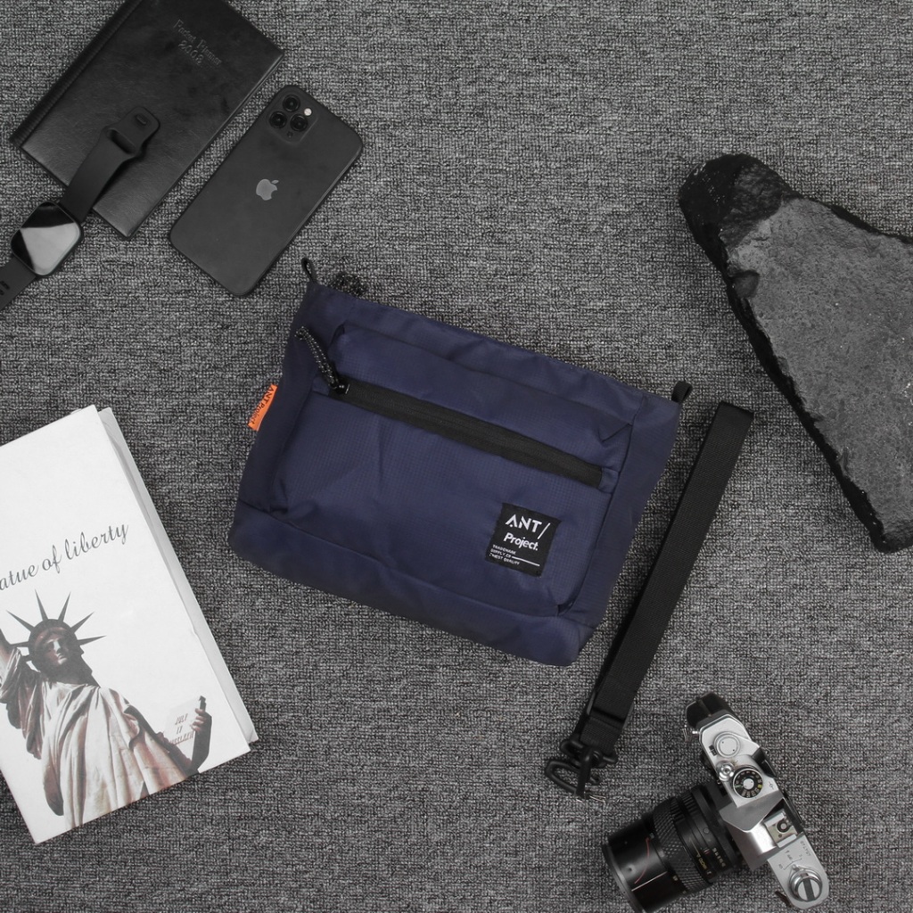 ANT PROJECT - MORA Sling Bag - Navy - Unisex Sling Bag | Shopee Singapore