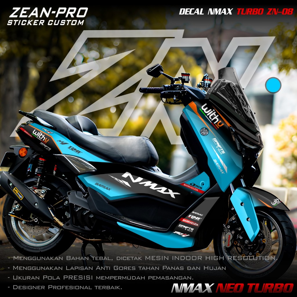 NEWEST Decal Sticker Yamaha Nmax TURBO NEO 2024 2025 Fullbody ...