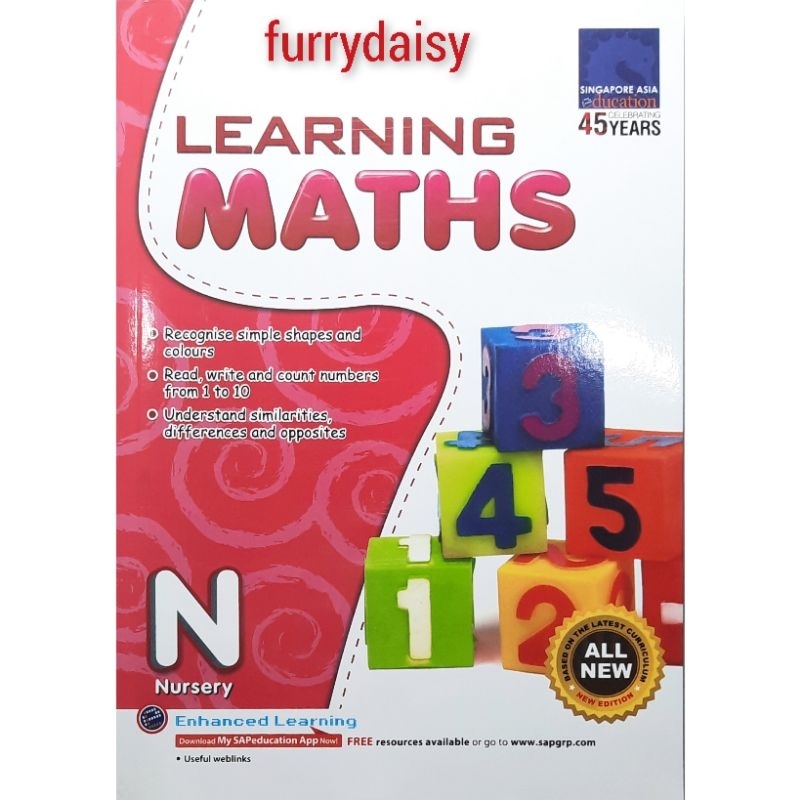 Learning Maths Level Nursery (N) | Shopee Singapore