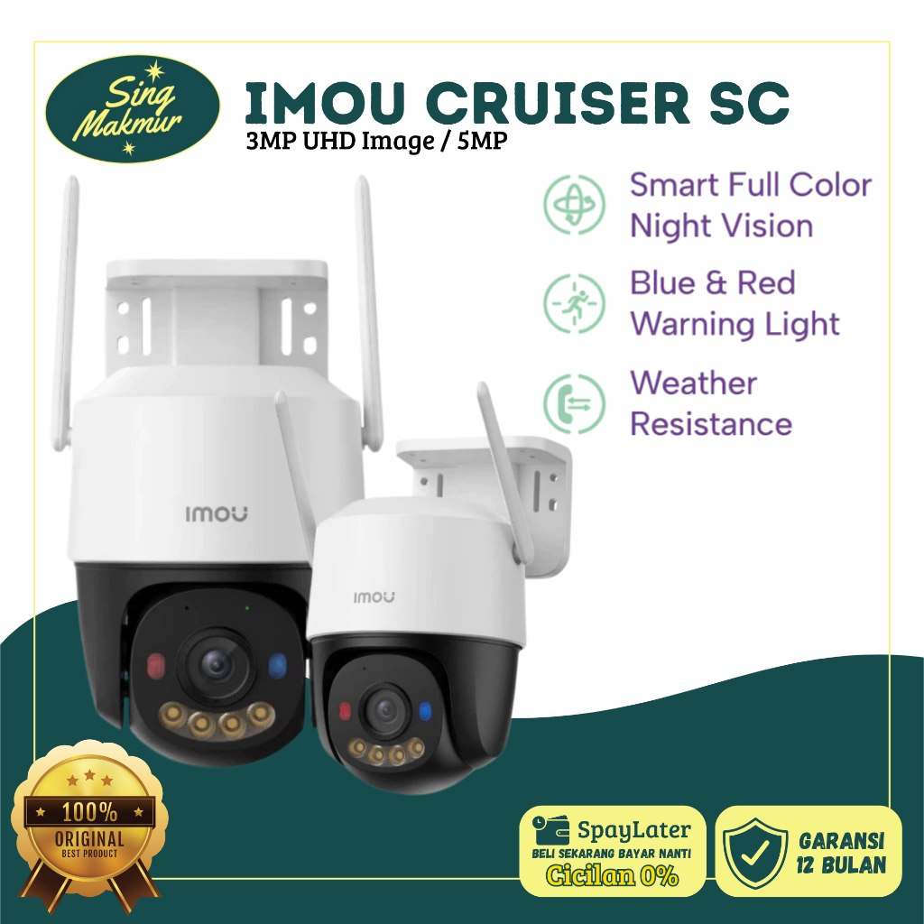 IMOU Cruiser SC 3MP / 5MP | Smart IP Camera | Outdoor Wi-Fi CCTV | Two ...