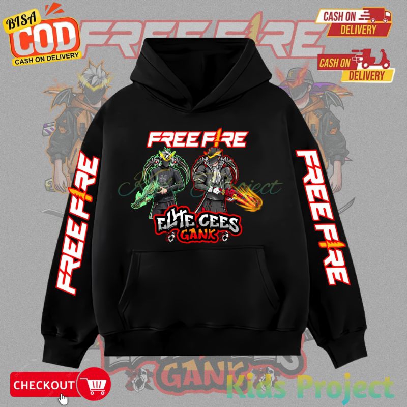 Free Fire Children's Hoodie Sweater FREE FIRE SG EMERALD X SG OPM Elite ...