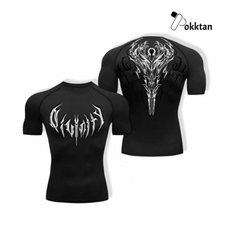 Breathe Divinity v3 Metallic Font Short Sleeve Compression Shirt Sports ...