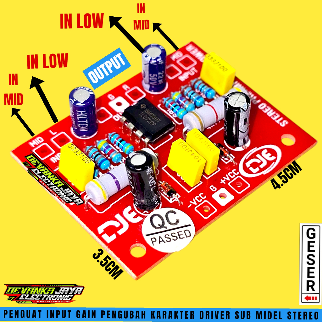 DRIVER GAIN INPUTER AND SUB DRIVER CHARACTER DRIVER/STEREO MIDEL ...