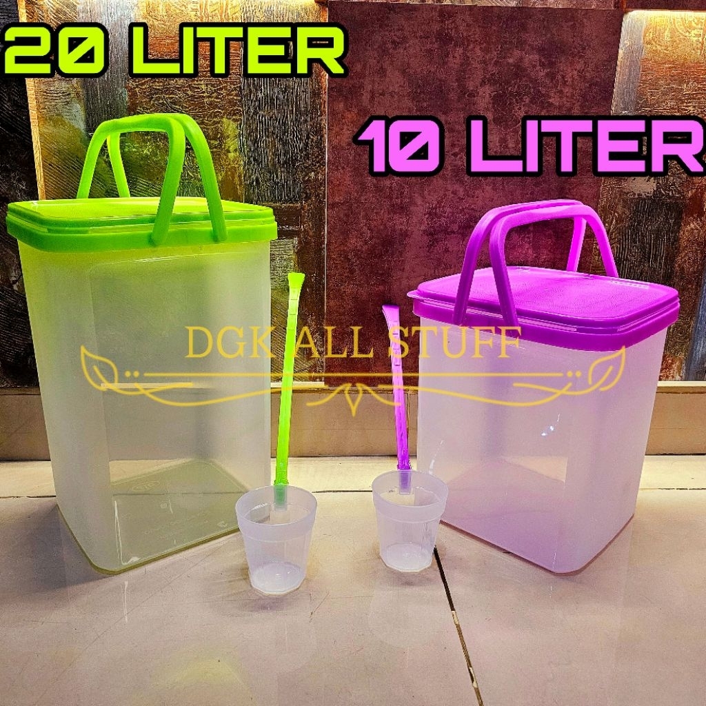 Dispenser Jar Aquarium Container Selling Drinking Water Iced Tea Ice ...