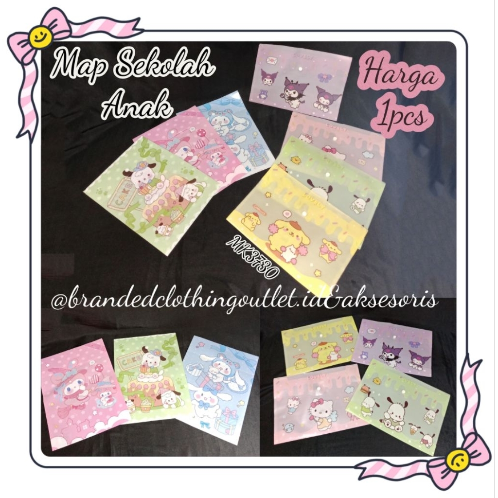 SANRIO BUTTON MAP A4 SIZE / F4 SIZE MAP / CHILDREN'S SCHOOL MAP ...