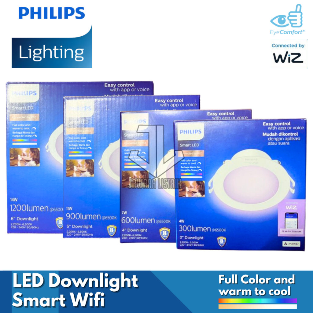 PHILIPS LED SMART DOWNLIGHT WIFI RGB DOWNLIGHT PANEL CEILING INBOW ...