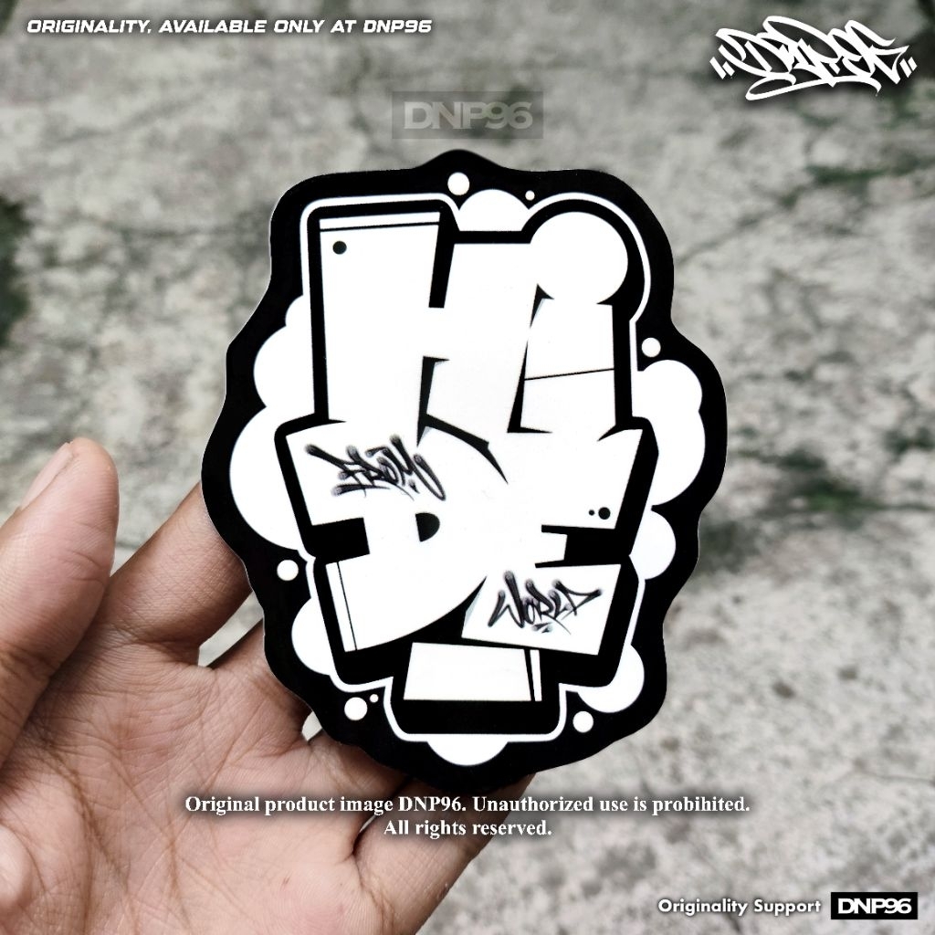 HIDE Graffiti Sticker Graffiti Sticker / Helmet Sticker / Aesthetic ...