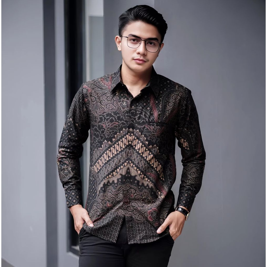 KEMEJA Laskala Adult Men's Batik Premium Batik Azmil Batik ...