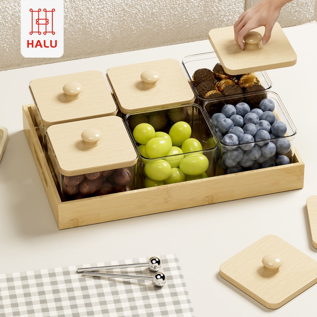 Halu Food Box Jar Eid Set Serving Tray Snack Cake Fruit Chocolate Snack ...