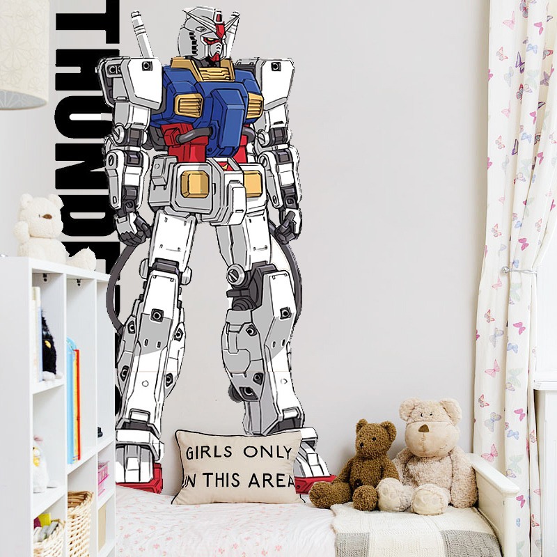 WALL STICKERS BIG SIZE GUNDAM STICKERS 1 SET CONTAINS 2 SHEETS ...